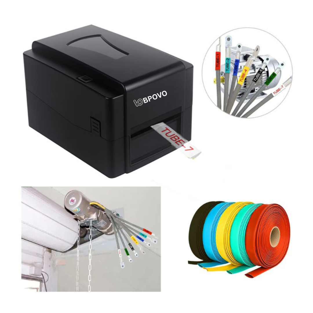 Label Printer DTL/TTL 4-inch Barcode Sticker USB+BT/LAN BPOVO BO-4603 ...